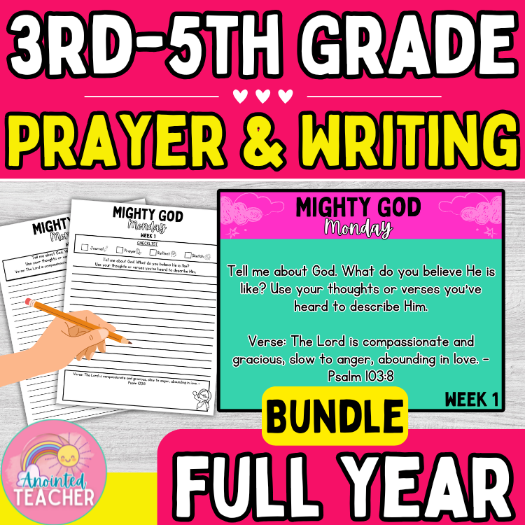 Prayer Journal Page – Anointed Teacher